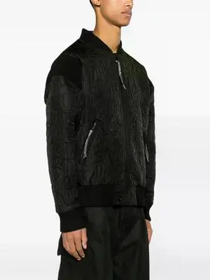 VIVIENNE WESTWOOD Logo-stitch Quilted Bomber Jacket