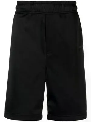 LANVIN Embroidered Logo Track Shorts - Black