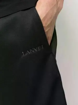 LANVIN Embroidered Logo Track Shorts