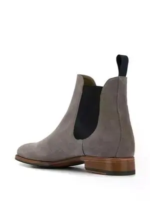 SCAROSSO Giancarlo Suede Chelsea Boots - Grey