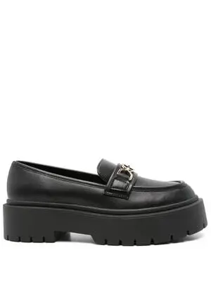 TWINSET 45mm Logo-buckle Leather Loafers