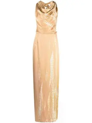 Voz Convertible Silk Maxi Dress
