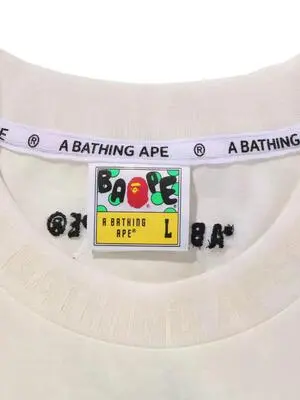A BATHING APE Logo-print T-shirt - Neutrals