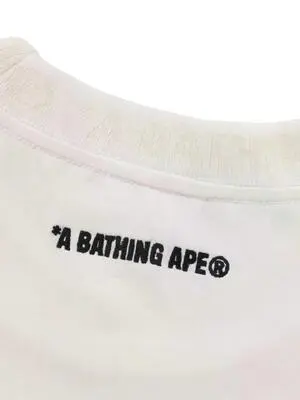 A BATHING APE Logo-print T-shirt - Neutrals