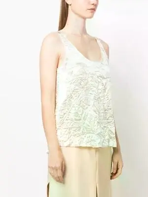 LANVIN Sleeveless V-back Top