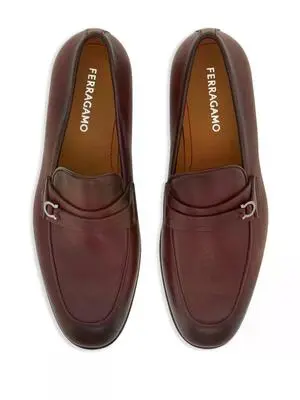 FERRAGAMO Gancini Plaque Loafers