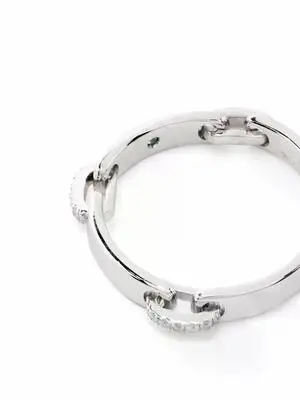 COURBET 18kt Recycled White Gold And Laboratory-grown Diamond Band Ring