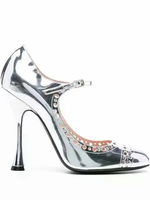 Giambattista Valli Punched Hole Heeled Pumps