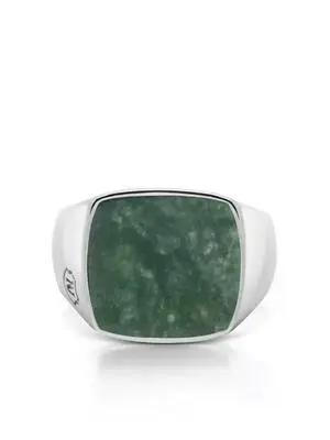 NIALAYA JEWELRY Plated Jade Ring