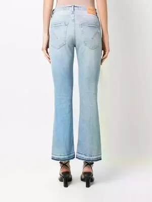 DONDUP Mid-rise Flared Cropped Jeans