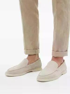 SCAROSSO Ludovico Suede Loafers - Grey