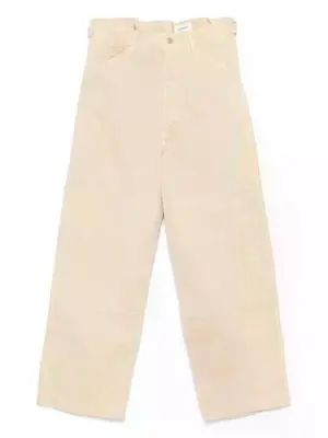 LEMAIRE Big Work Trousers In Light Beige - Neutrals