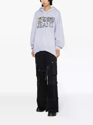 Moschino Logo Print Cotton Hoodie