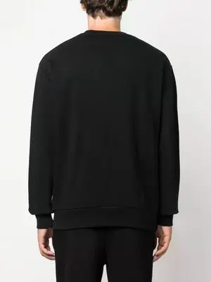 PLEIN SPORT Logo Patch Cotton Sweatshirt