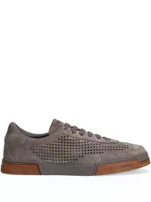 Dolce & Gabbana Suede Perforated Sneakers