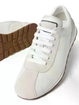 Brunello Cucinelli Panelled Lace-up Sneakers