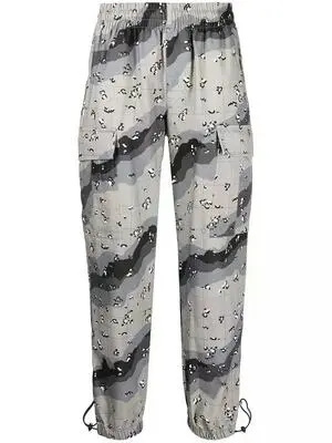 BILLIONAIRE BOYS CLUB Camouflage Print Cargo Trousers - Grey