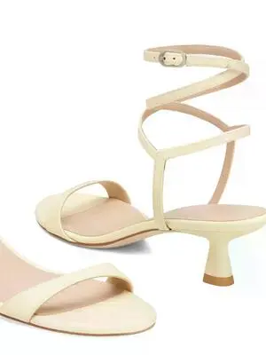 STUART WEITZMAN Leather Heeled Sandals - Neutrals