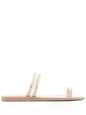 ANCIENT GREEK SANDALS Skalida Open-toe Slides - White