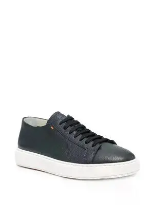 Santoni Logo Low-top Sneakers - Blue