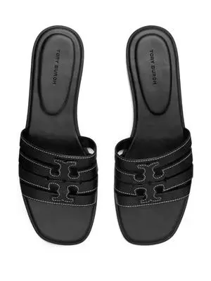 Tory Burch Ines Leather Sandals - Black