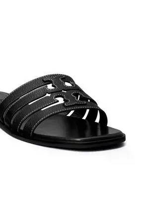 Tory Burch Ines Leather Sandals - Black