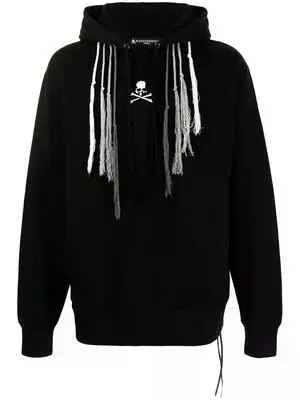 MASTERMIND WORLD Logo-print Tassel-detail Hoodie - Black