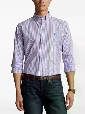 Polo Ralph Lauren Polo Pony-embroidered Striped Shirt - White