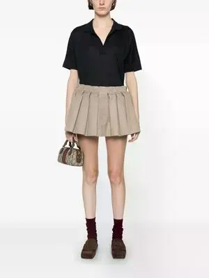Herno Short Sleeve Polo Top With V-neck