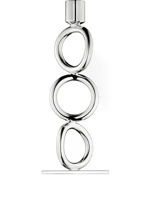 Christofle Vertigo Three-ring Candlestick - Silver