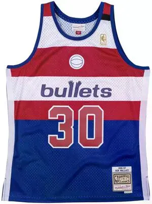 Mitchell & Ness Nba Washington Bullets 96 Ben Wallace Swingman Jersey Vest - Blue