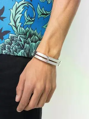 PARTS OF FOUR Crescent Crevice 15mm Bracelet - Silver