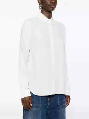 Pinko Crepe De Chine Shirt With High-low Hem