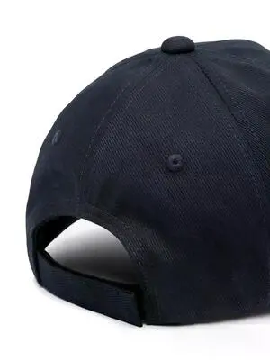 Emporio Armani Logo Embroidered Baseball Cap - Blue