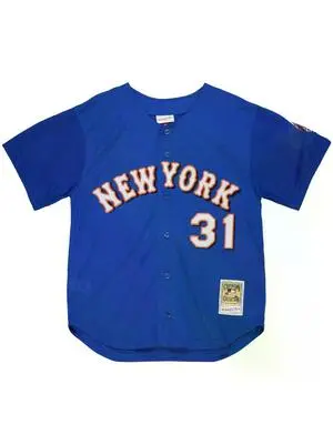 Mitchell & Ness Mlb New York Mets 1999 Mike Piazza Authentic Batting Practice Jersey - Blue