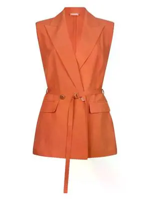 Liu Jo Belted Waistcoat - Orange