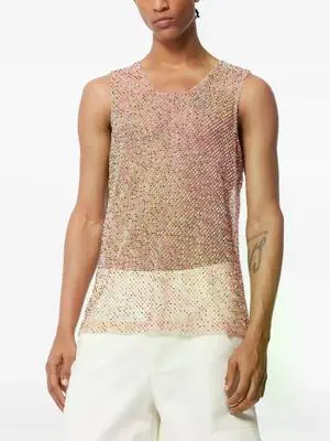 Gcds Embellished Tulle Tank Top