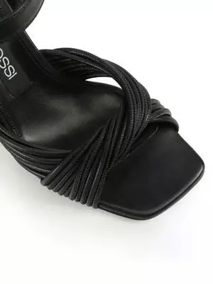 SERGIO ROSSI Akida Twist Detail Sandals
