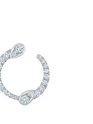 Kwiat 18kt White Gold Diamond Hoop Earrings