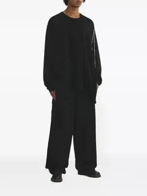 Yohji Yamamoto Wide-leg Wool Trousers
