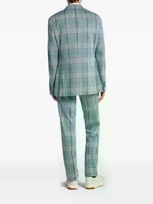 Etro Glen Plaid Jersey Blazer