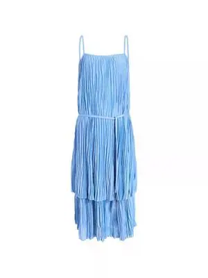 PROENZA SCHOULER WHITE LABEL Proenza Schouler White Label Midi Dress With Pleats And Belted Waist