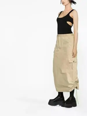 Marc Jacobs Beige Cargo Midi Skirt