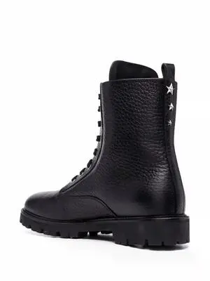 Philipp Plein Star-studded Leather Boots