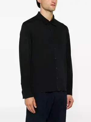 D4.0 Fine Knit Wool Cardigan - Black