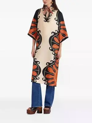 La DoubleJ Graphic Print Kaftan Dress