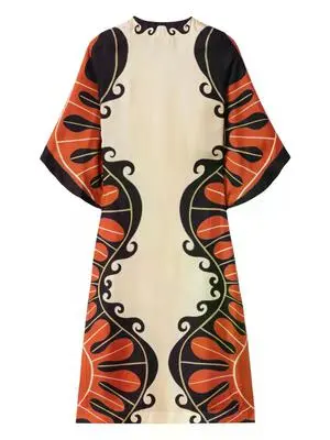 La DoubleJ Graphic Print Kaftan Dress
