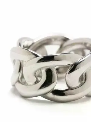 GOOSSENS Lhassa Chunky Link Ring - Silver