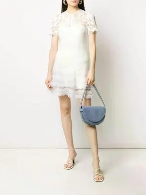 Simkhai Lace Panelled Crepe Dress