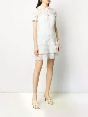 Simkhai Lace Panelled Crepe Dress